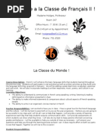 French Syllabus 6th Grade | PDF | Homework | Teaching
