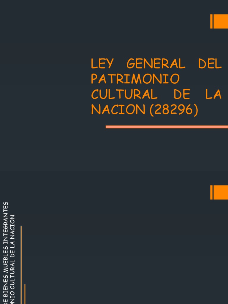 Ley General Del Patrimonio Cultural de La Nacion | PDF | Impuestos | Propiedad