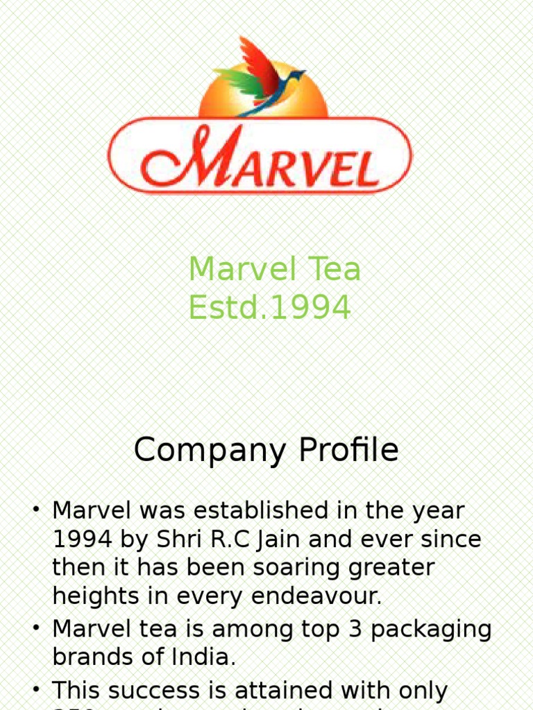 Marvel Tea Marketing Project | PDF | Wellness