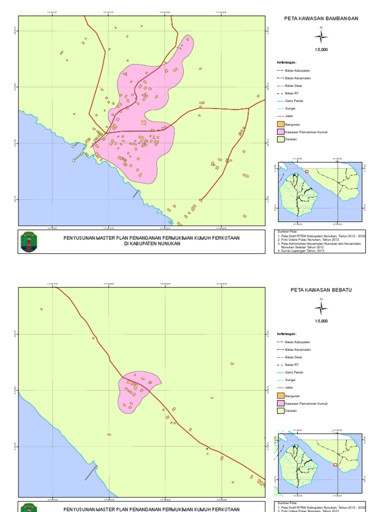 Peta Wilayah Kumuh Nunukan | PDF