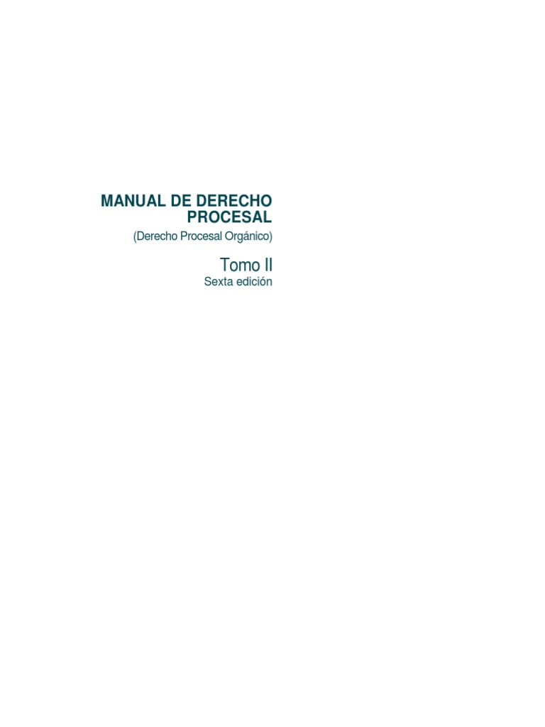 Manual de Derecho Procesal Tomo II Orgánico Mario Casarino Viterbo ... Manual de Derecho Procesal Tomo II Orgánico Mario Casarino Viterbo ...