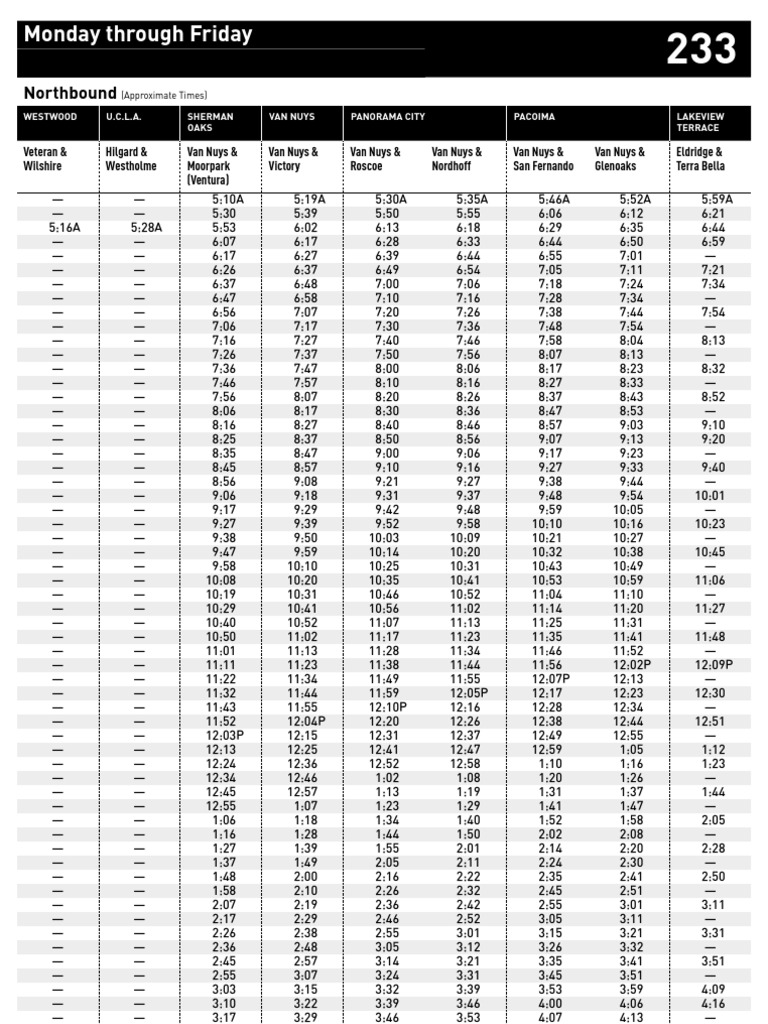 LA Metro - 233 | PDF