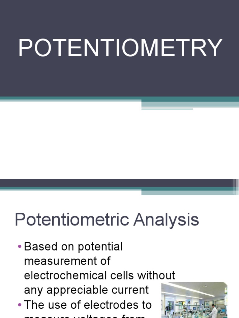 23524801-Potentiometry.ppt | Ph | Redox