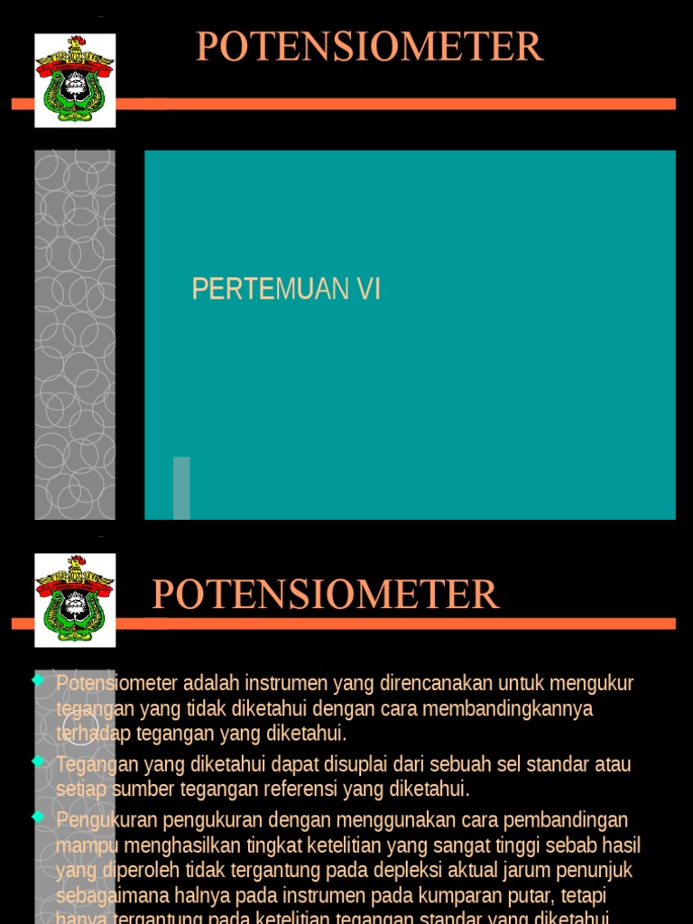 Potensiometer (VI) | PDF