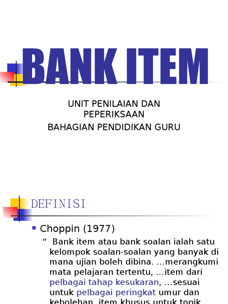 Bank Item | PDF