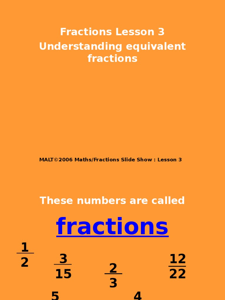 Pecahan Setara | PDF | Fraction (Mathematics) | Teaching Mathematics