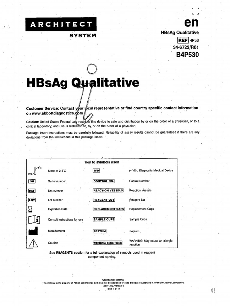 Architect HBsAg Qua | PDF | Hepatitis B | Hepatitis