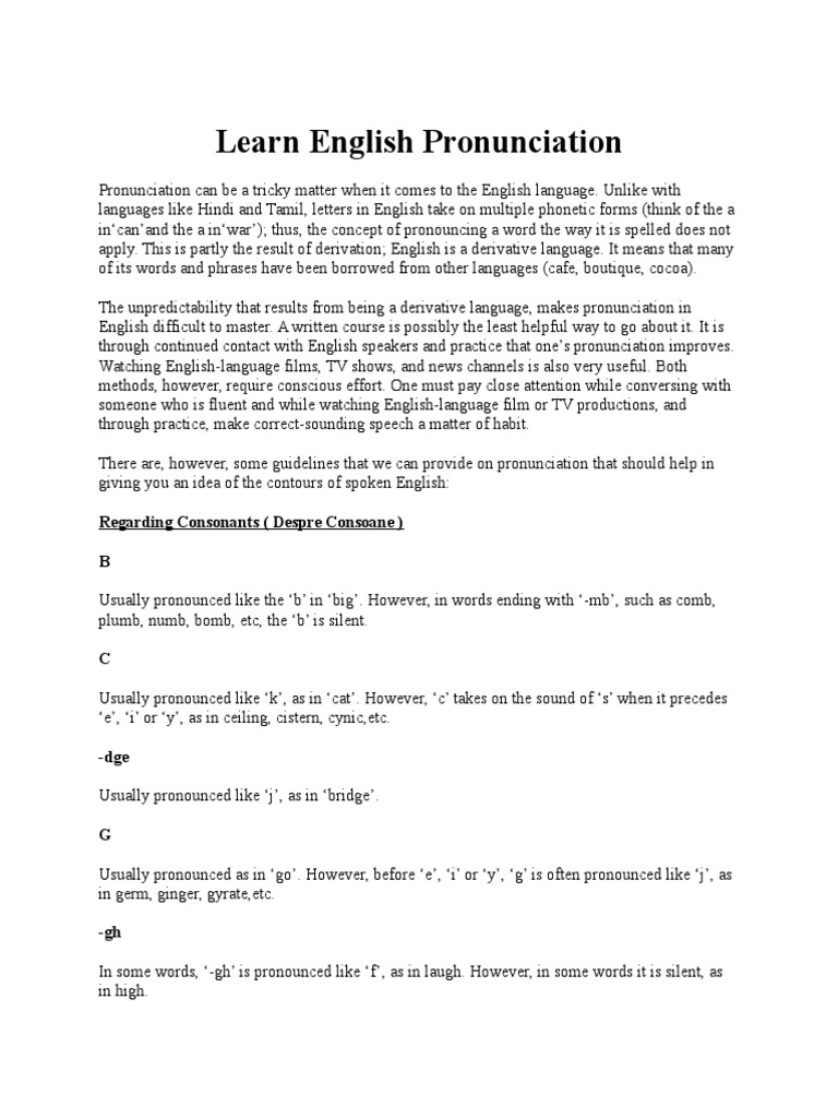 Alphabet Rules | PDF | Consonant | English Language
