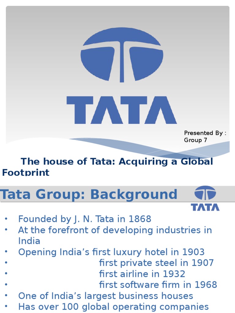 Tata Group's Global Acquisitions and Strategies for Growth | PDF ...