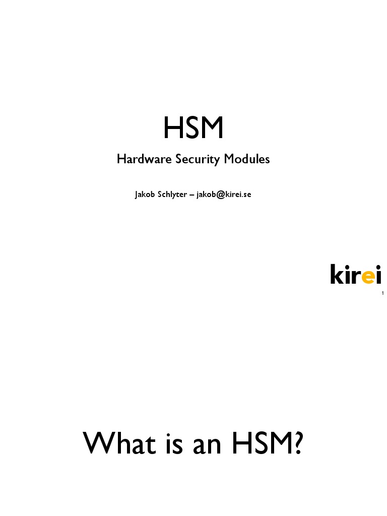 HSM 20090529 | Download Free PDF | Smart Card | Application Programming ...