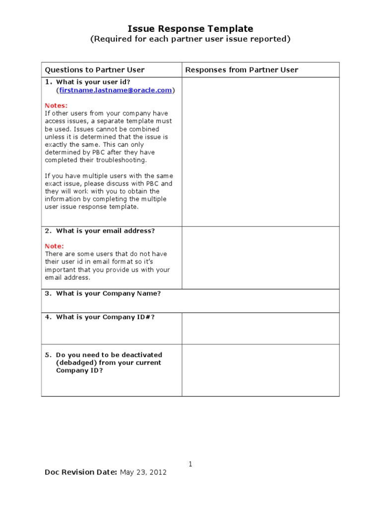 Issues Response Template | PDF | Http Cookie | Internet Explorer