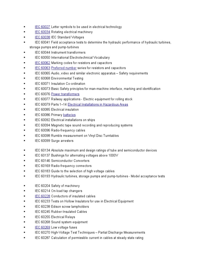Iec 60027 Iec 60034 Iec 60038 | PDF | Photovoltaics | International ...