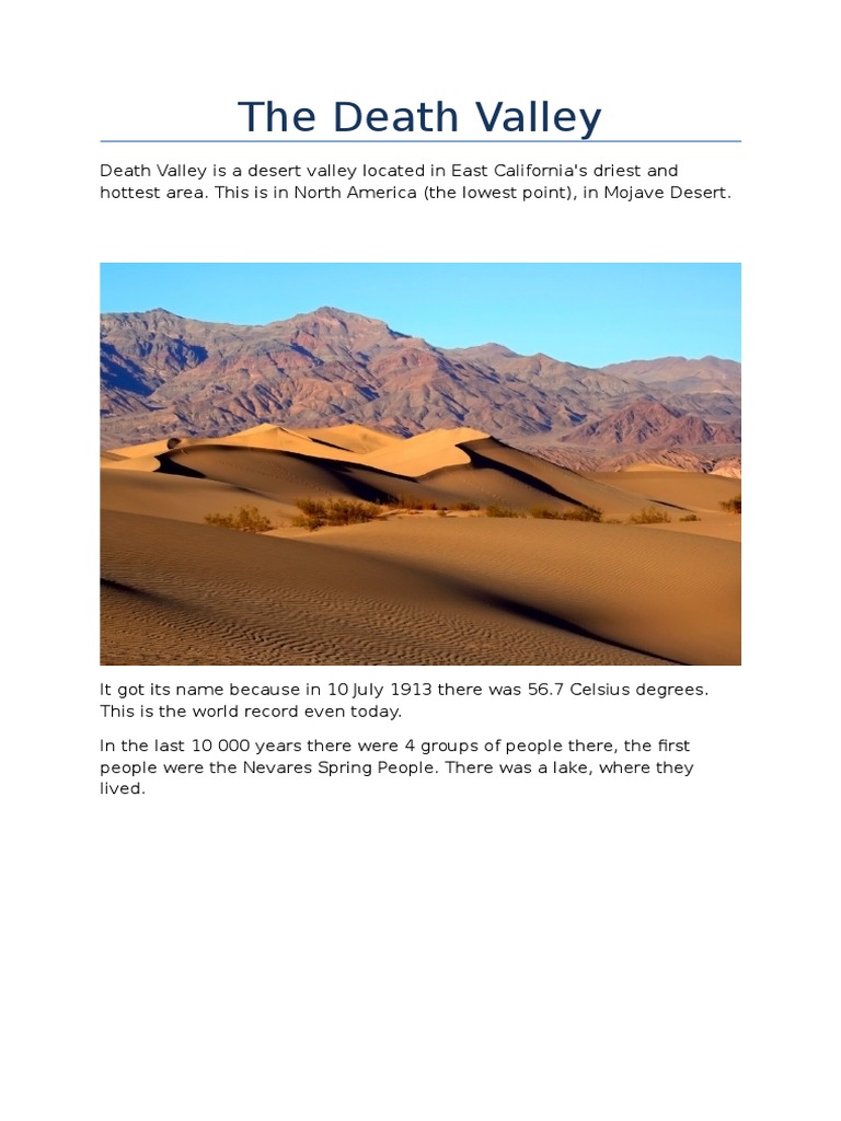 Death Valley | PDF