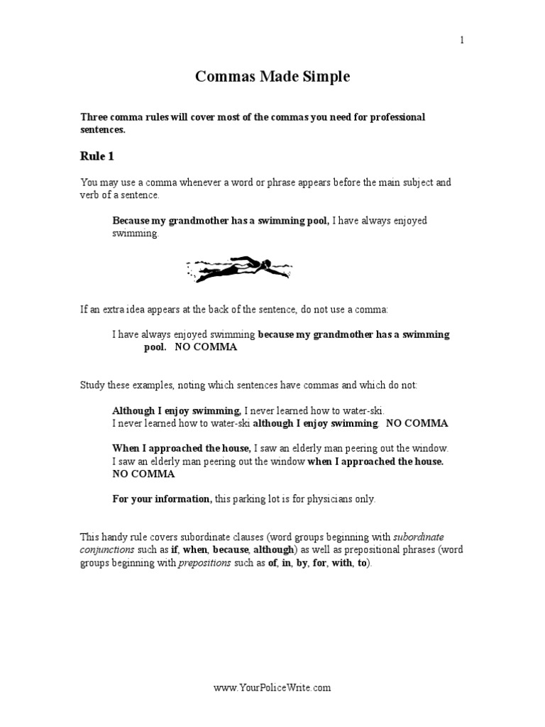 Commas Made Simple | PDF | Comma | Linguistics