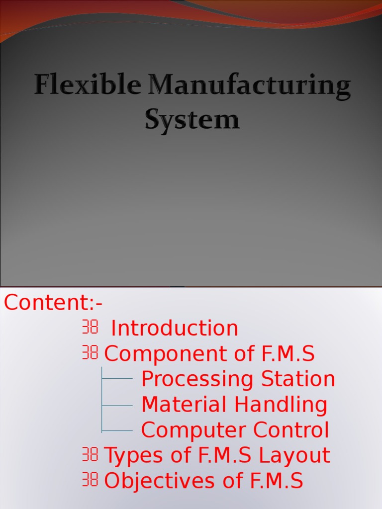 Fms | PDF | Automation | Machines