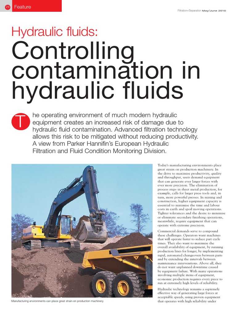 Controlling Contamination in Hydraulic Fluids | PDF | Filtration | Wear