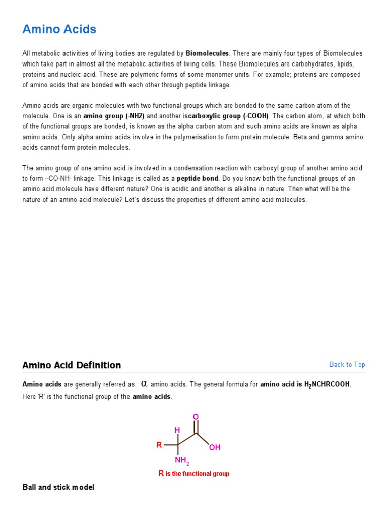 Amino Acids Essential Amino Acids Isoelectric Point Zwitterions Genetic Code Amino Acid