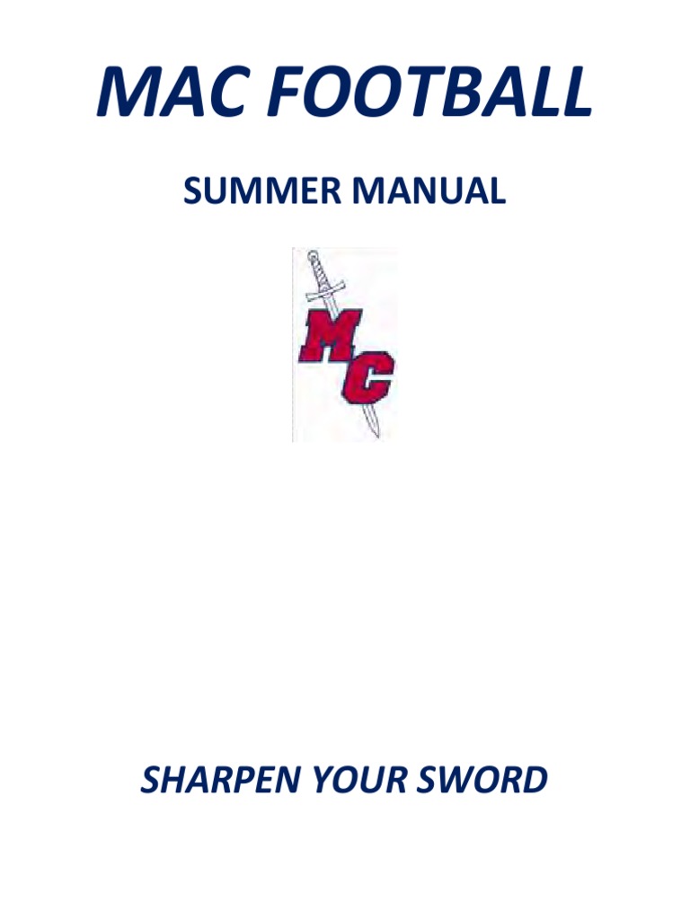 MacMurray Football Pre Season Workouts | PDF | Wellness