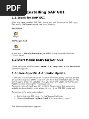 Sap Destop Shortcut