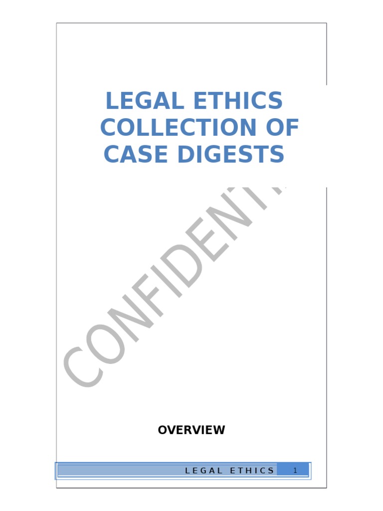 CAse digests -Legal Ethics | Lawyer | Practice Of Law