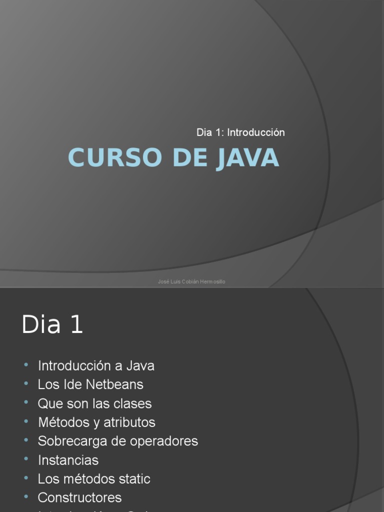 Java Introduccion | PDF | Java (lenguaje de programación) | Frijoles Netos