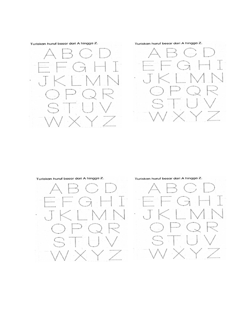 Latihan ABC Sambung Titik | PDF