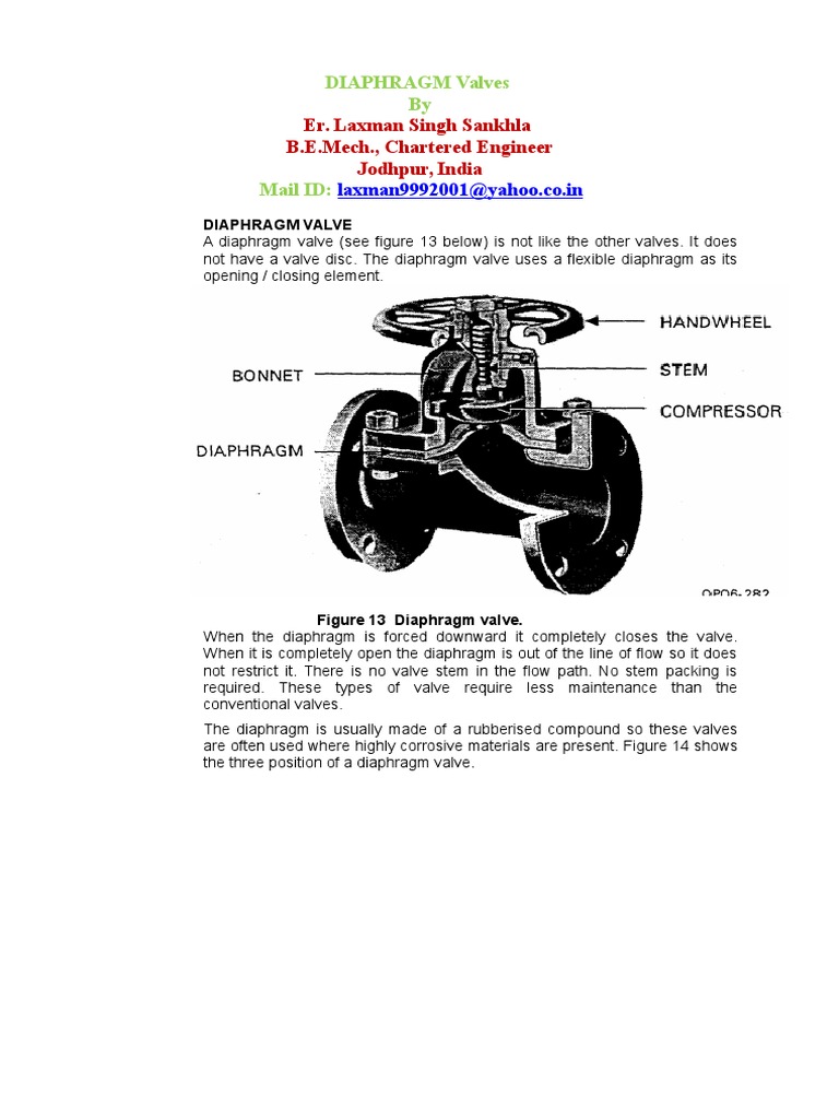 Diaphragm Valves | PDF