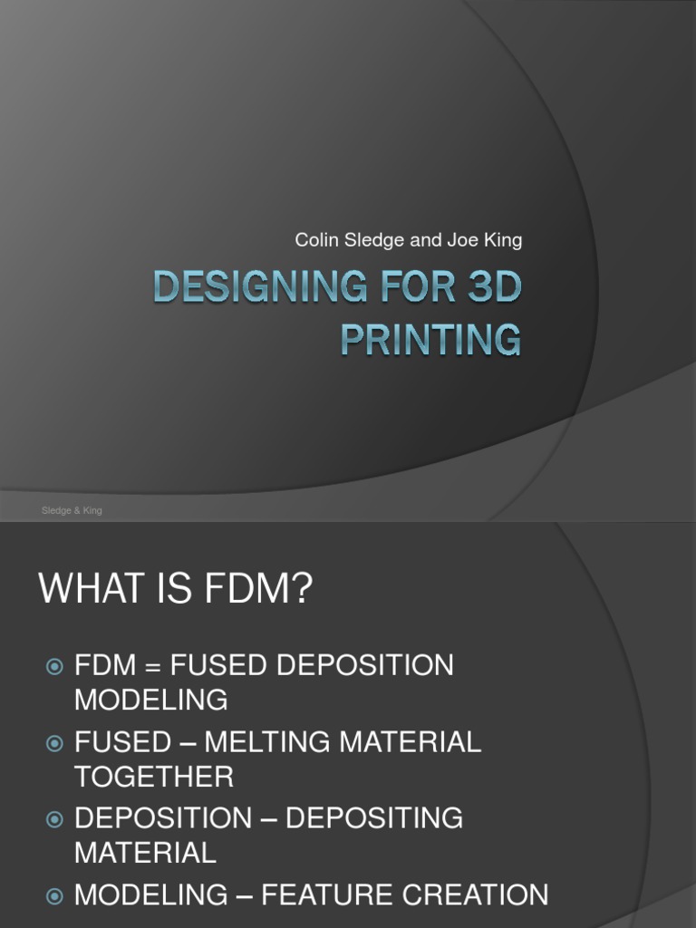 Designing For 3d Printing | PDF | 3 D Printing | Screw