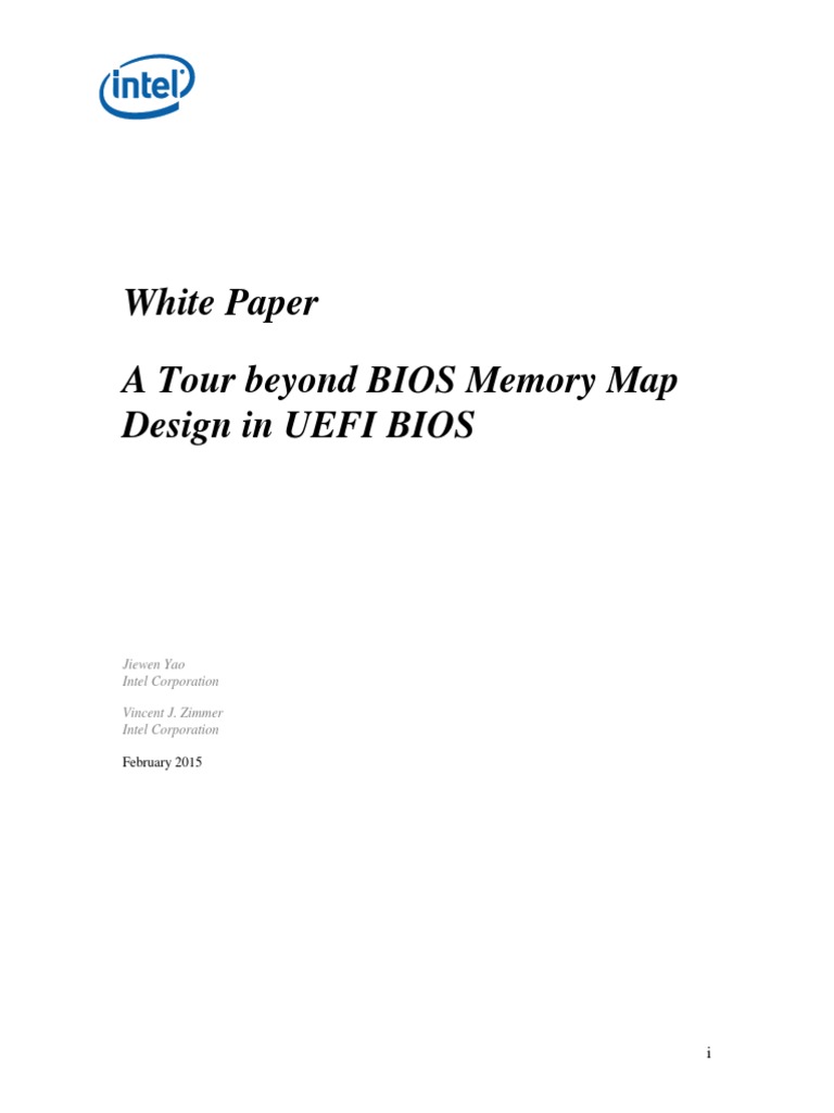 A Tour Beyond BIOS Memory Map in UEFI BIOS | PDF | Operating System ...