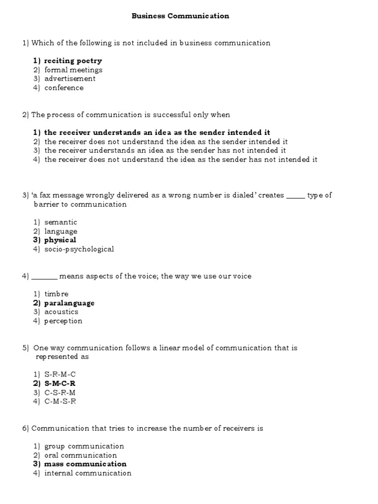 Business Communication | PDF | Communication | Mind