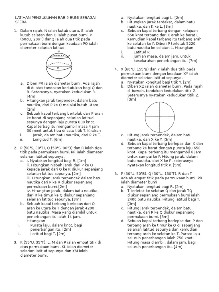 Bab 9 Bumi Sebagai Sfera | PDF