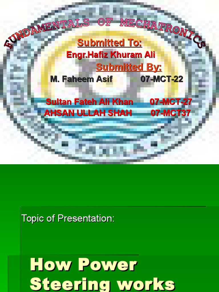 Power Stearing | PDF | Steering | Machines