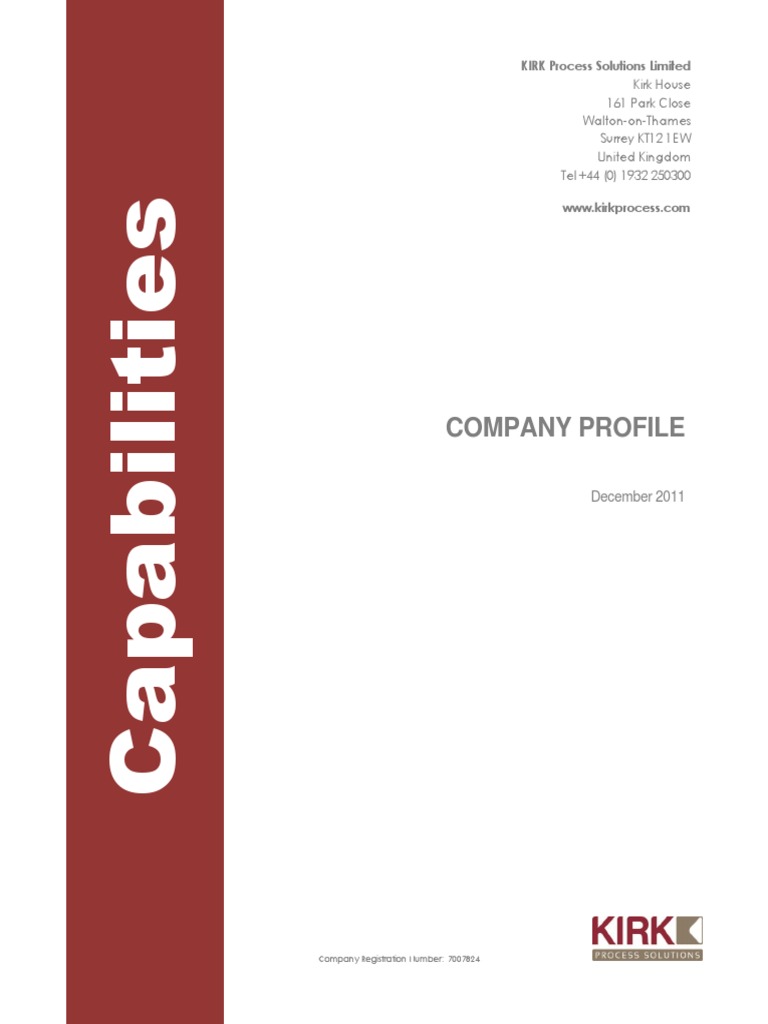 KIRK Process Solutions Company Profile | PDF