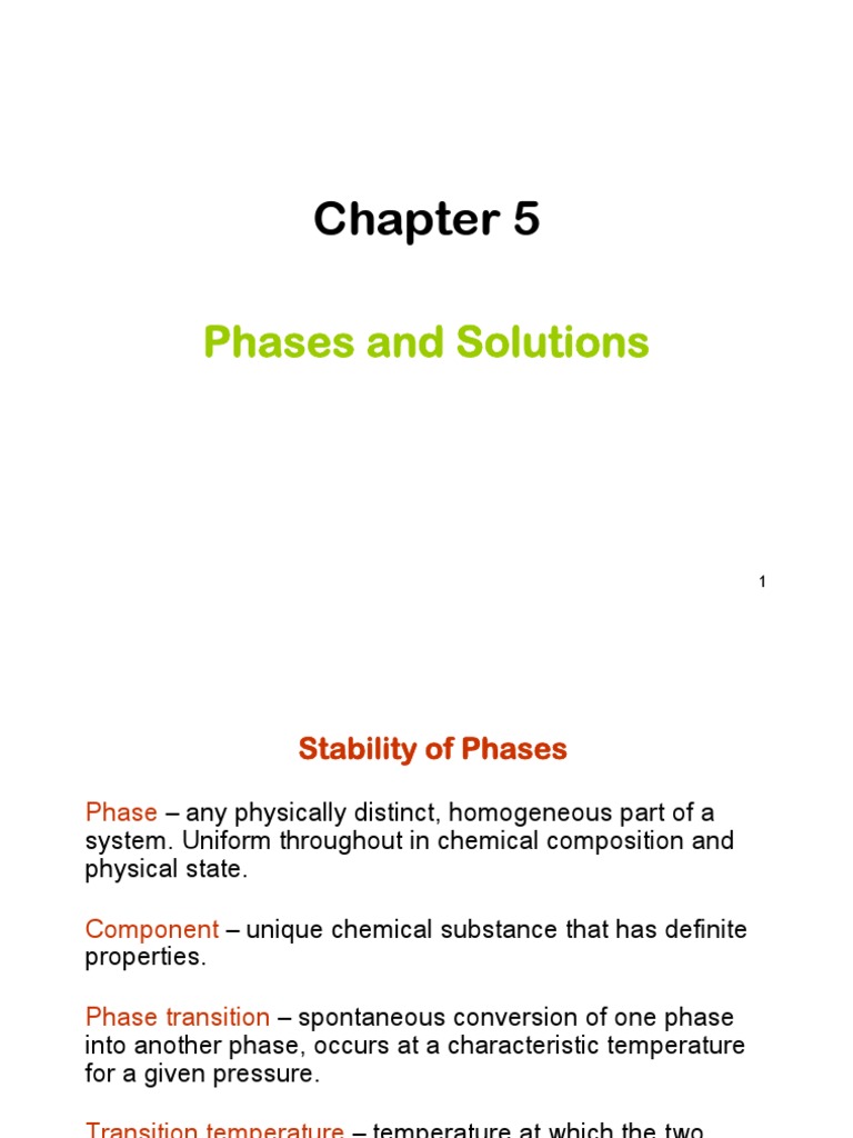 Phases and Solutions | PDF | Osmosis | Phase (Matter)