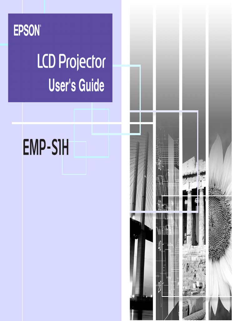 Projector Epson Emp s1h Manual | PDF | Video | Computer Monitor