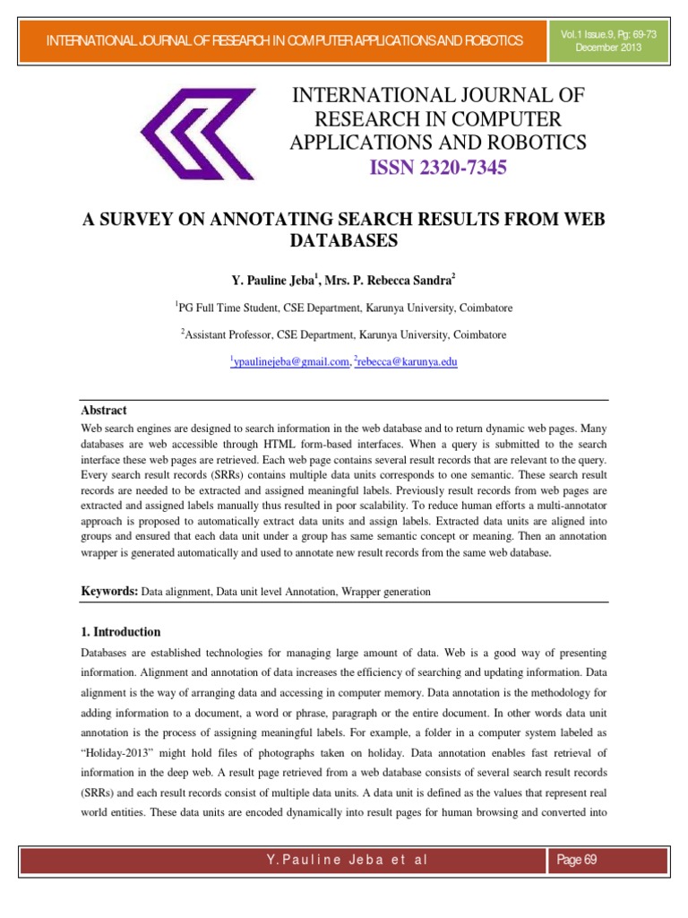 V1i911 Libre | PDF | Tag (Metadata) | Databases