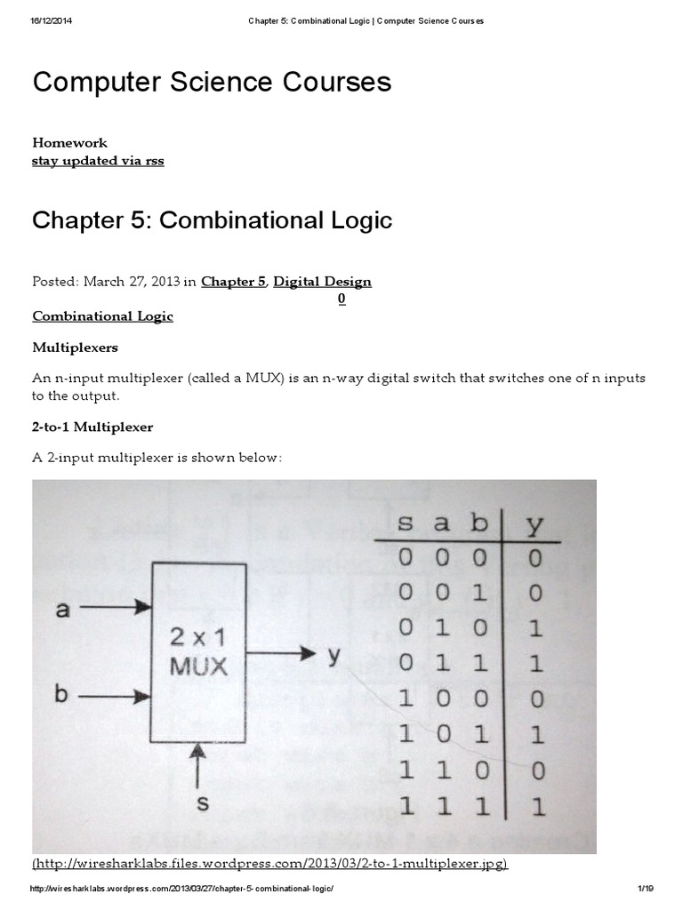 Chapter 5 - Combinational Logic | PDF | Binary Coded Decimal | Computer ...