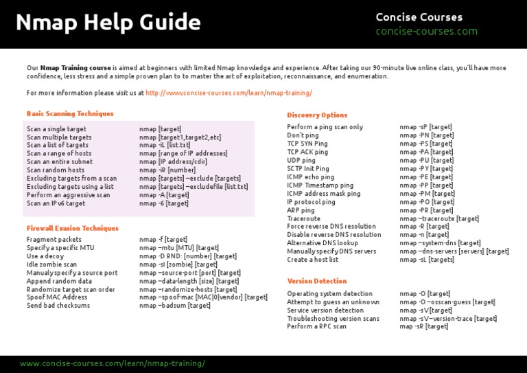 Nmap Guide for Beginners | PDF | Teaching Methods & Materials | Computers