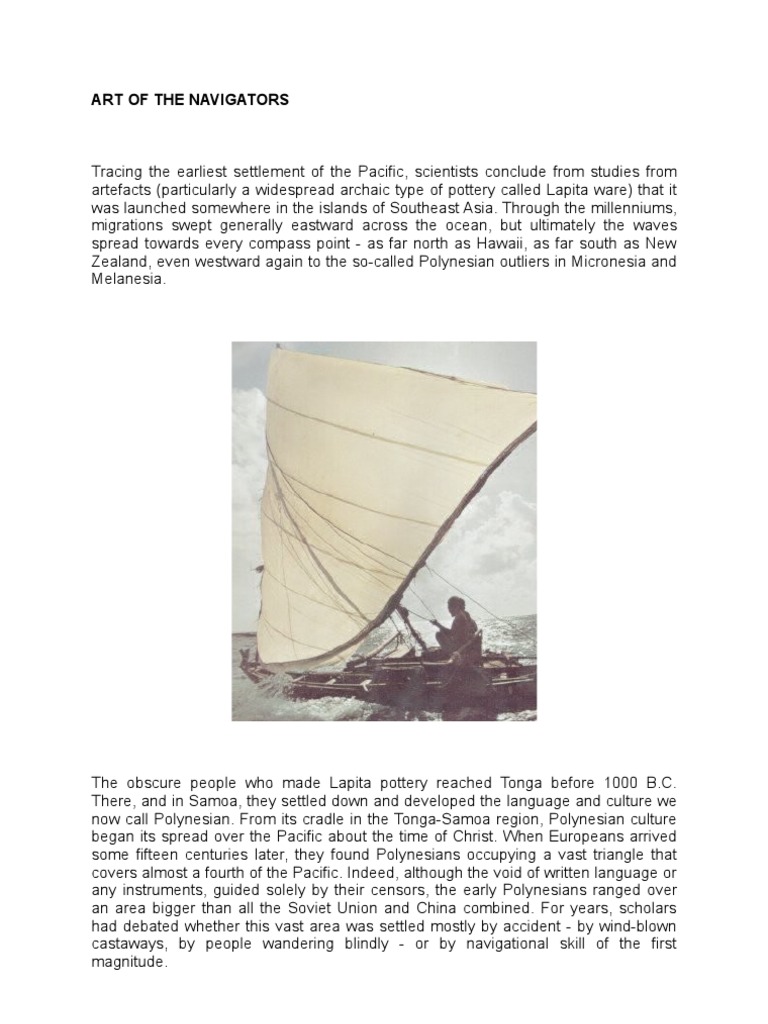 Polynesian Navigational Techniques | PDF | Social Science