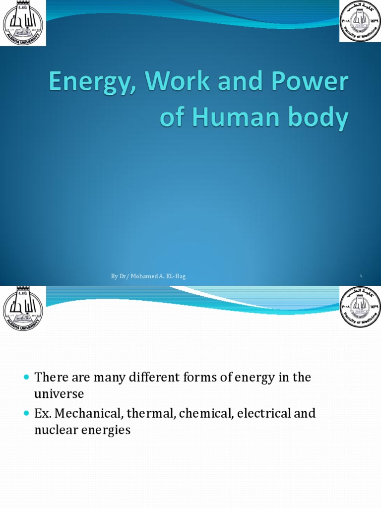 Energy, Work and Power of Human Body_3 | Food Energy | Power (Physics)