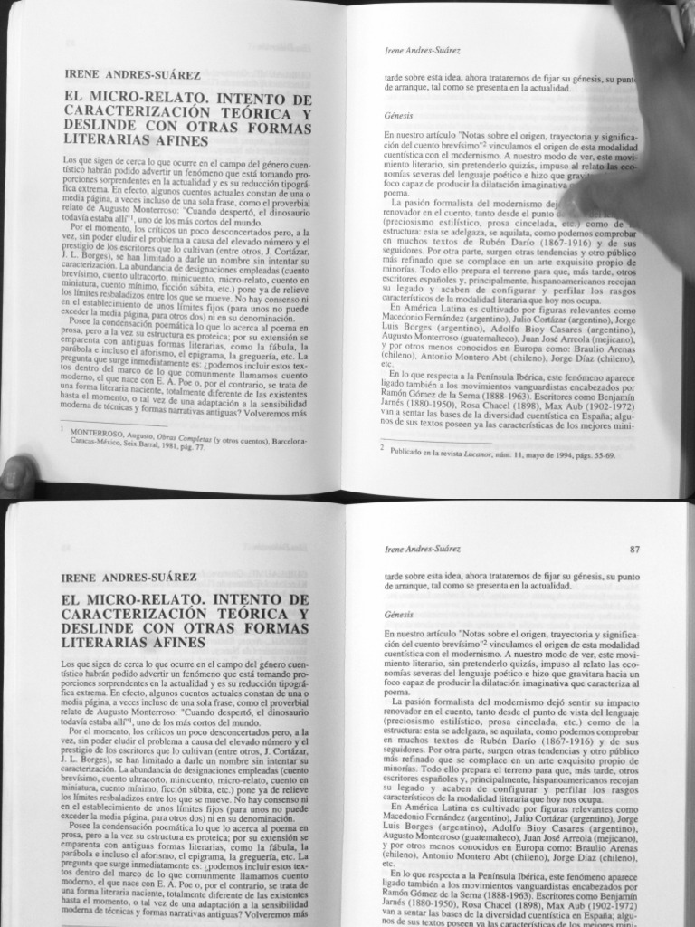 El Microcuento, Micro-Relato Latinoamericano. | PDF