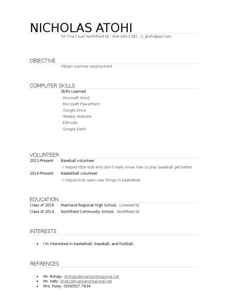 Nick Resume | PDF