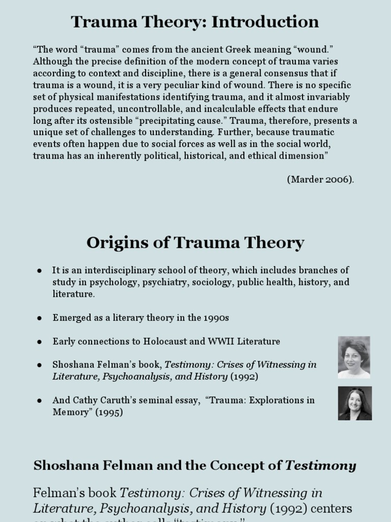 Trauma Theory | PDF
