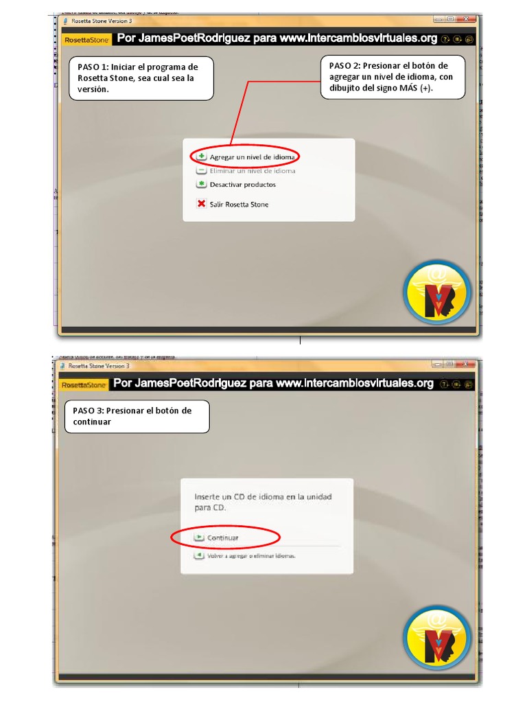 Tutorial Uso Rosetta Stone v3 - Jamespoetrodriguez PDF | PDF