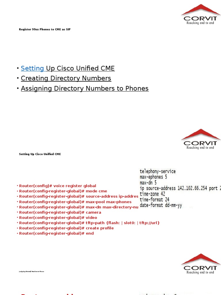 Register 99xx Phones with Cisco CME | PDF