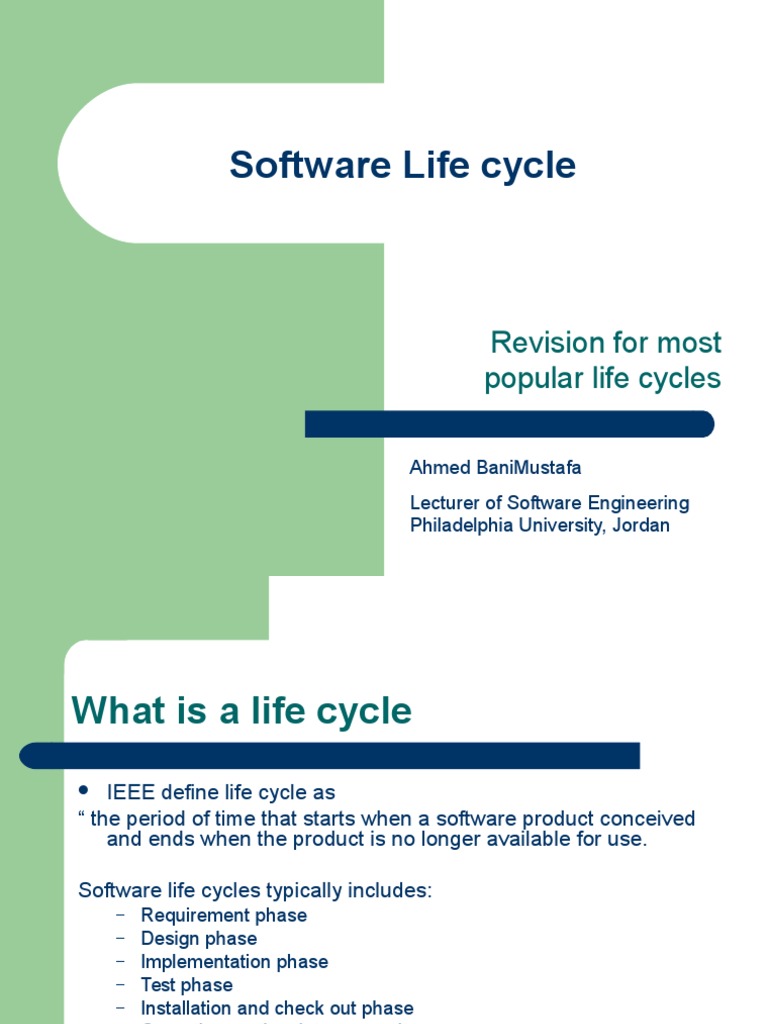 Software Development Life Cycle | PDF | Product Lifecycle | Software ...