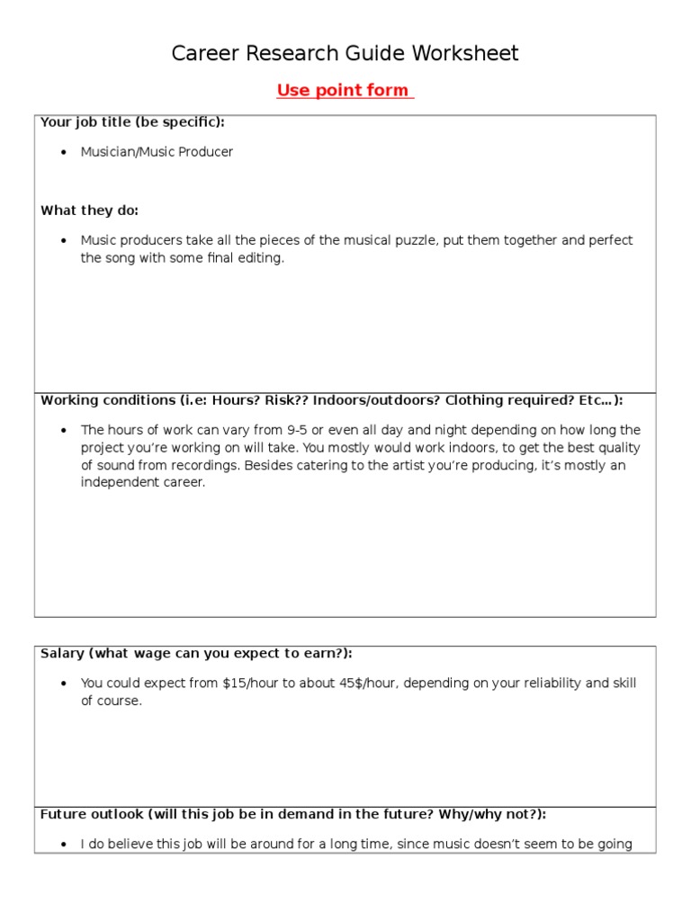 Music Producer Career Research Guide | PDF