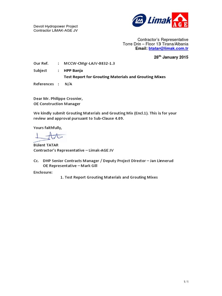 Grout Mix Design | PDF | Concrete | Cement