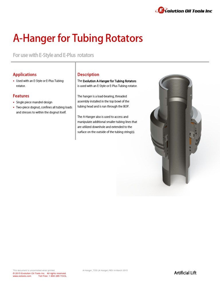 A-Hanger Technical Datasheet | PDF