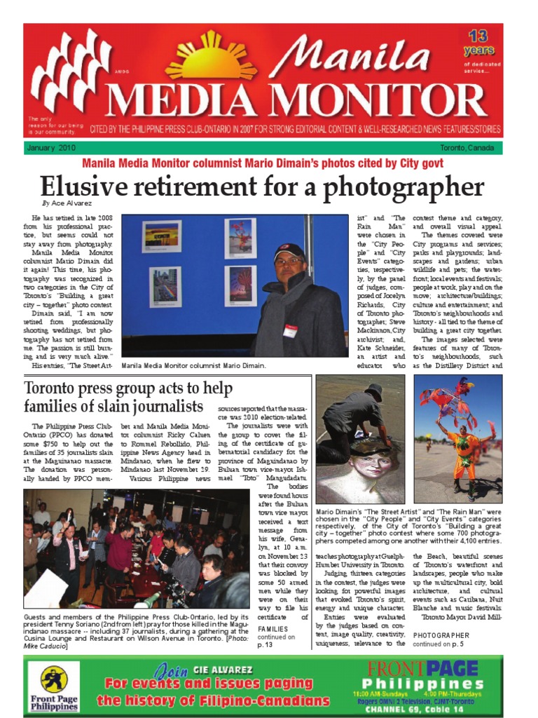 Manila Media Monitor - JANUARY 2010 | PDF